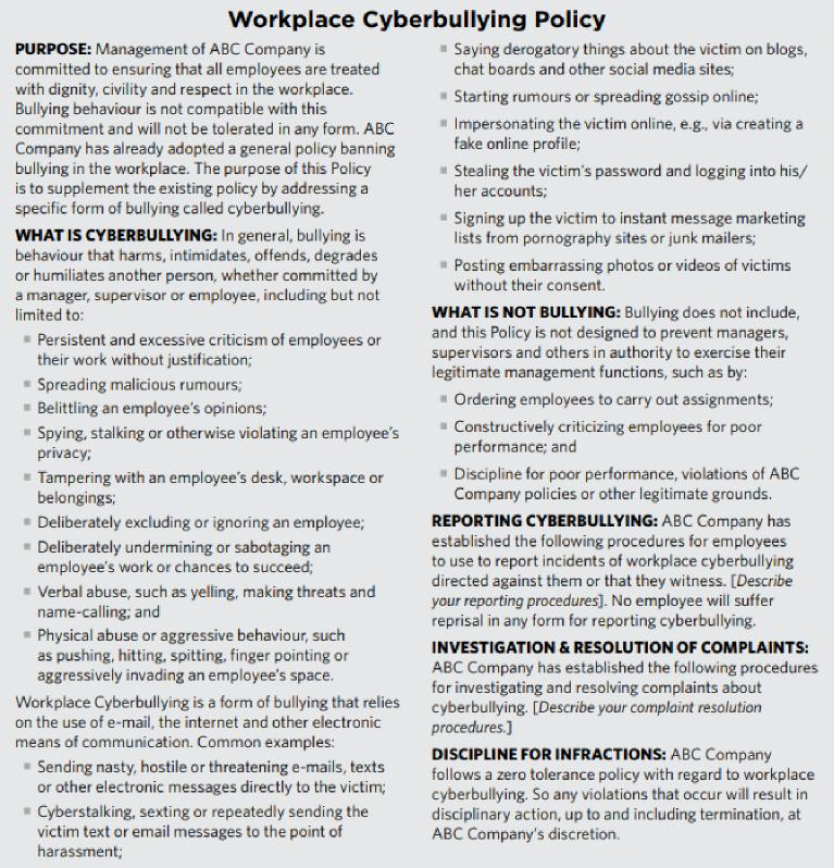 Protecting Employees From And Responding To Cyber Bullying Employer Considerations Insights protecting-employees-from-and-responding-to-cyber-bullying-employer-considerations-insights